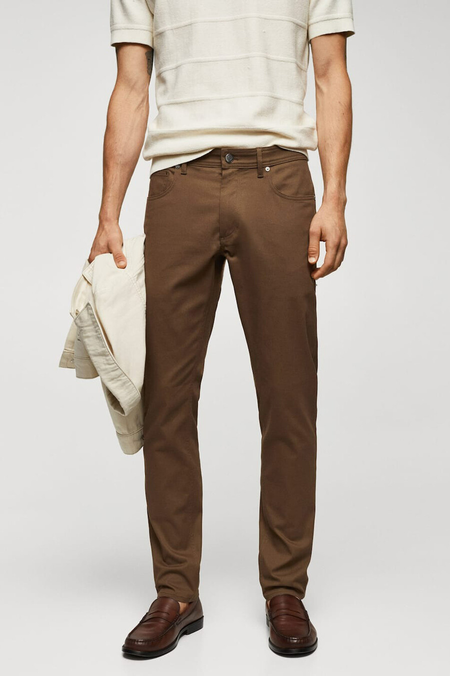 Chino Brun - Mango - 57074385 MNG 23_MEDIUM BROWN | ZEB